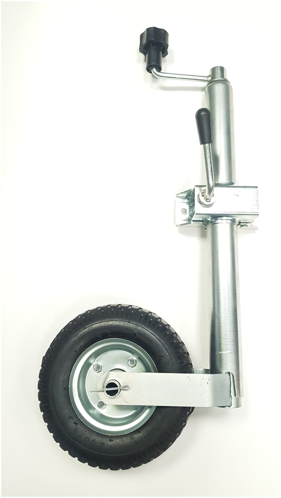 Опорное колесо ТК 45 в сборе с хомутом (пневмошина), легкое управление на зыбкой и нетвердой поверхности