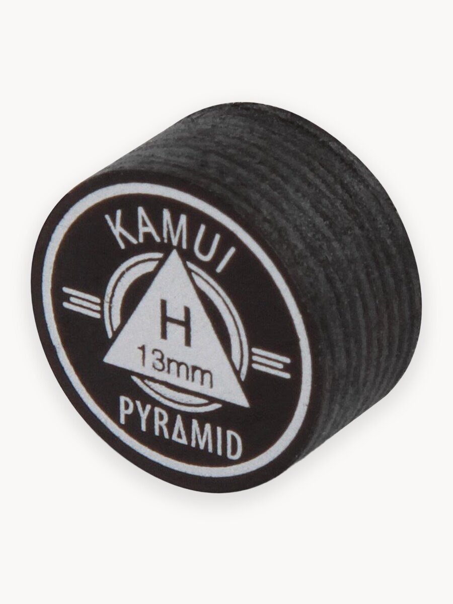 Наклейка для кия Kamui Pyramid Black 13 мм Hard, многослойная, 1 шт.