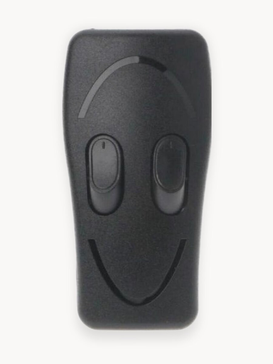 Выключатель(переключатель) двойной для светильника, лампы, торшера черный 220В