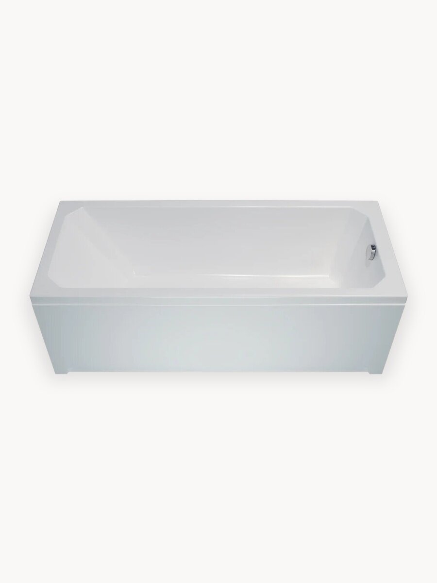 Акриловая ванна DIWO Элиста 170x70, на ножках, пристенная, белая, глянцевая, прямоугольная