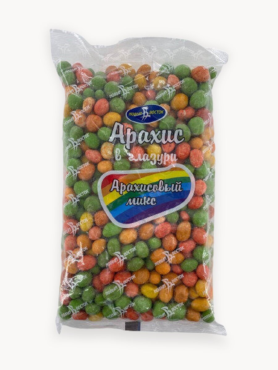 Жареный арахисовый микс в глазури со вкусами Васаби, Чеддер, Курица-гриль, Шашлык, Крабы, 1 кг.