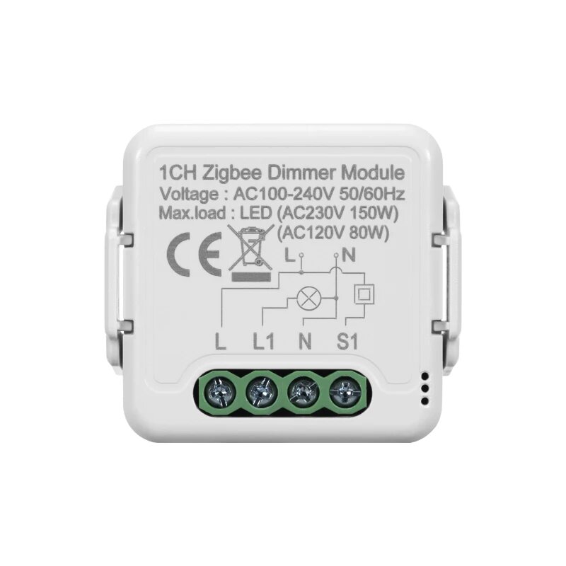Диммер Zigbee Tuya/Smartlife 1 Gang Dimmer