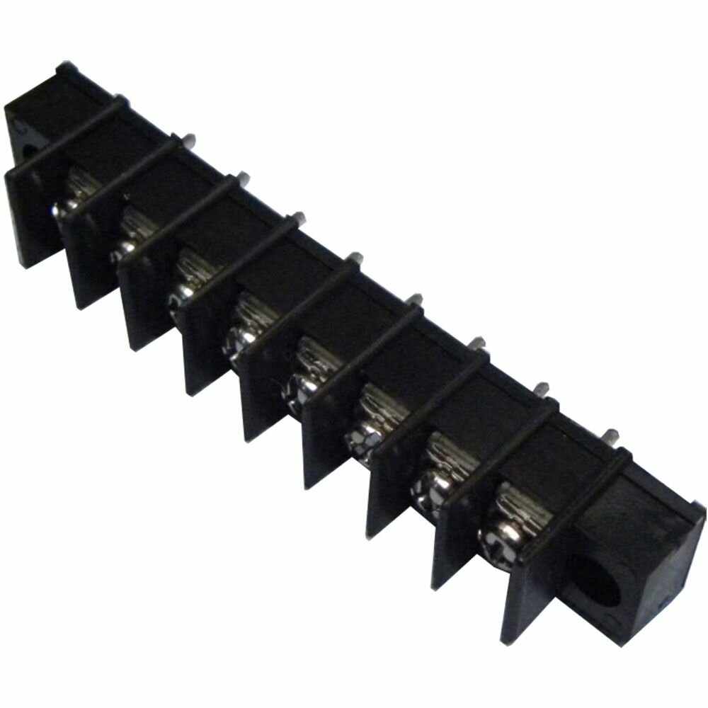 1шт. Клеммник барьерный 7.62мм, 8конт, 10а, 300в, крепежный фланец, DG25C-A-08P-13(GSA25CW - 7.62 - 08P)
