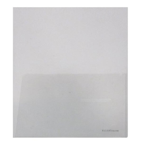 ErichKrause Папка-уголок Clear Standard Double L-File, А4, упаковка 10 штук, прозрачная