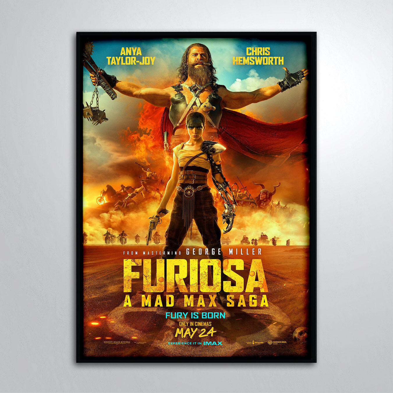 Постер без рамы/Фуриоса Хроники Безумного Макса Аня Тейлор-Джой Крис Хемсворт Furiosa: A Mad Max (А2/420х594)