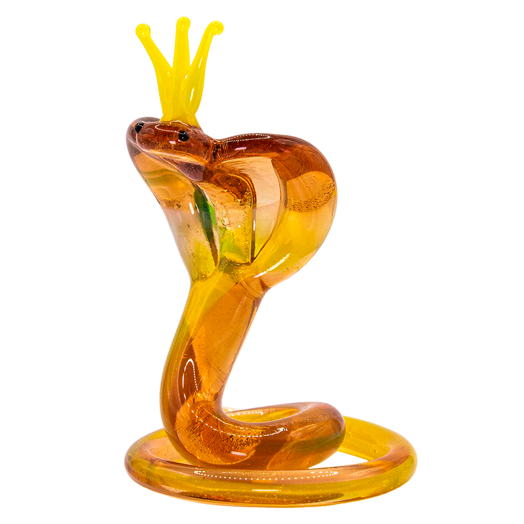 Стеклянная статуэтка "Королевская кобра"