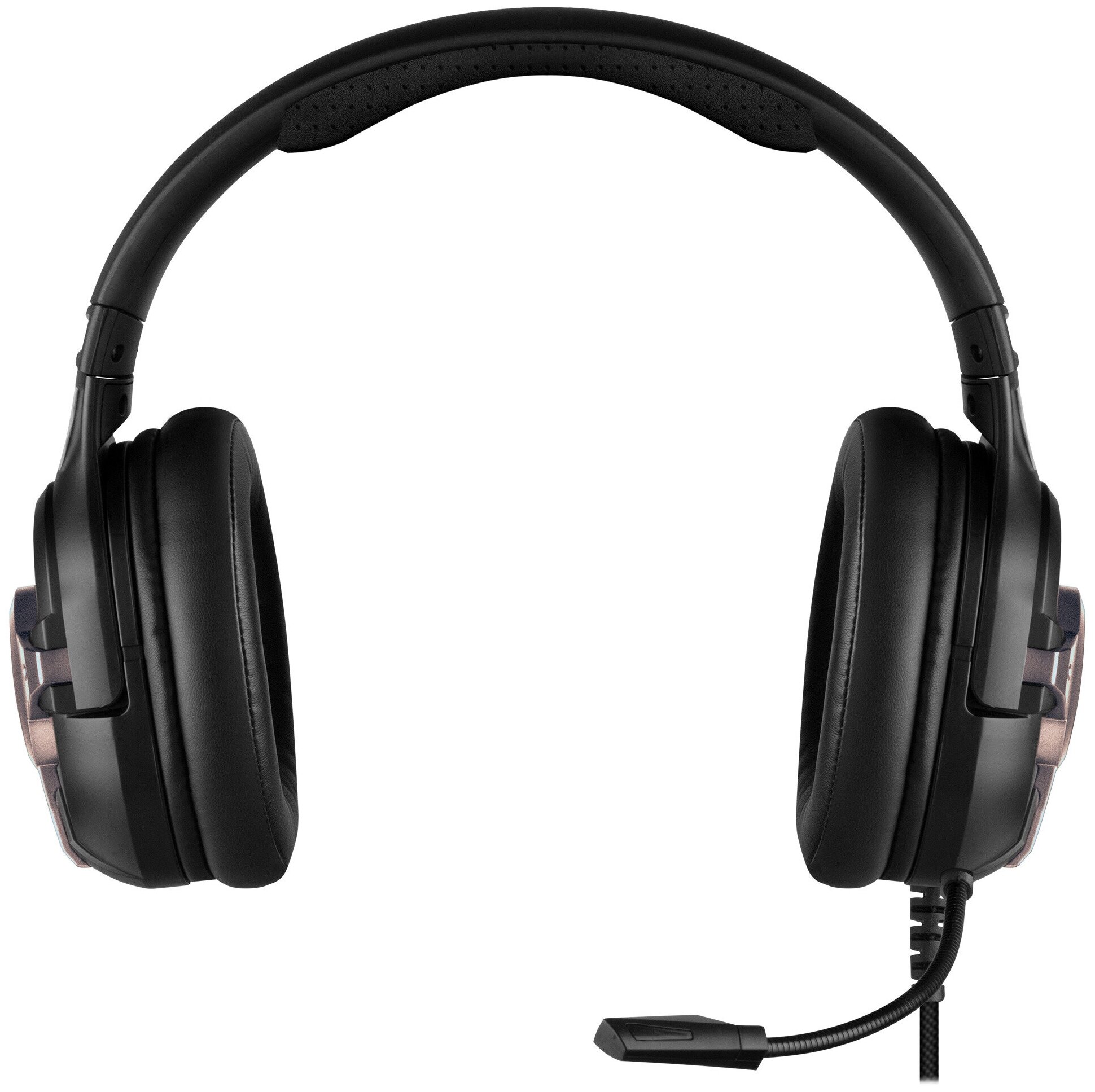 Игровые наушники с микрофоном SVEN AP-U1100MV, черный цвет, подключение по USB, RGB-подсветка, объемный звук 7.1