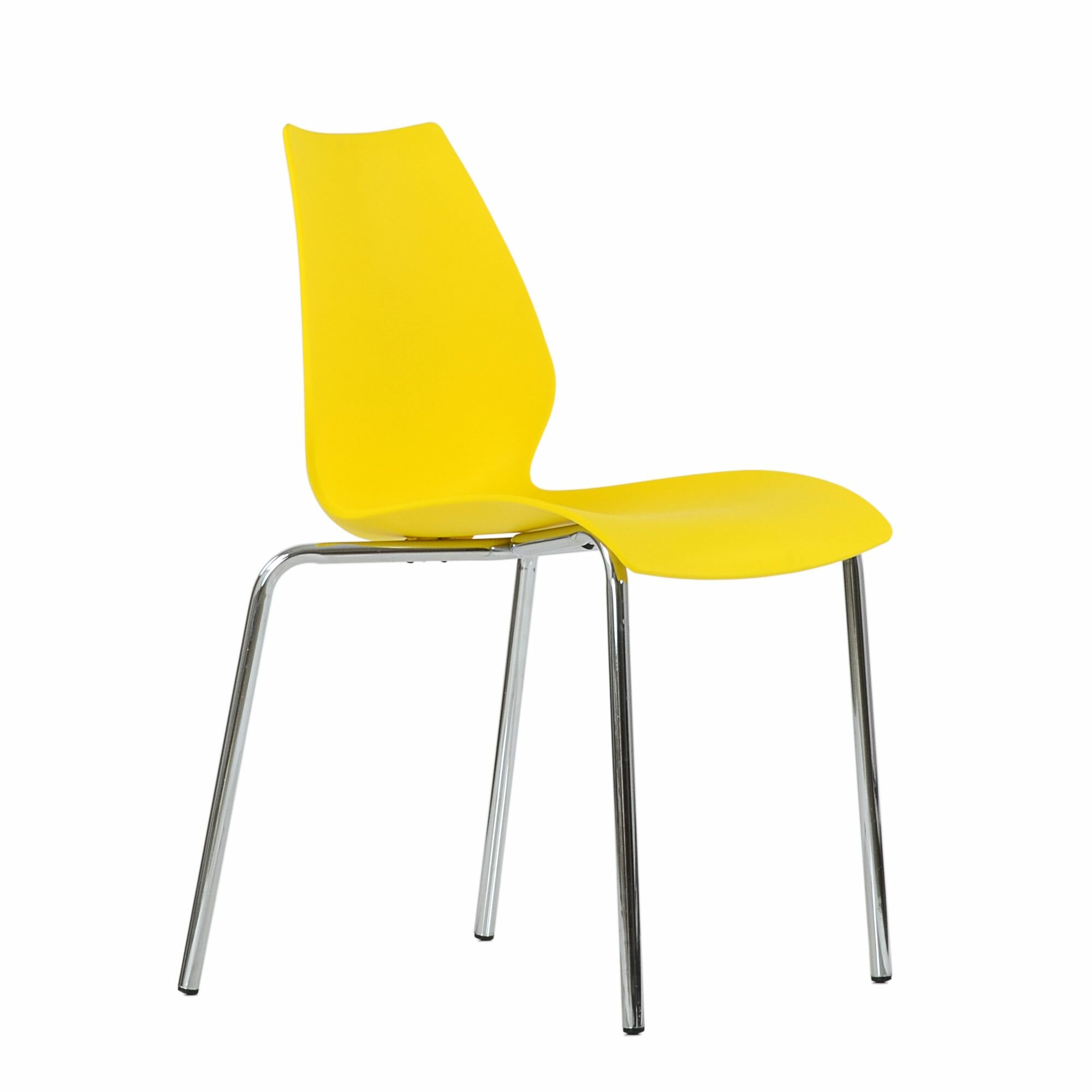 Стул Lili STOOL MARKET желтый, пластик, металл, твердое сиденье, без подлокотников