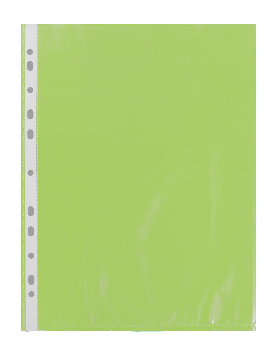 Файлы-вкладыши "Expert Complete" Premier цветной A4 50 шт. 35 мкм матовый лайм EC260802