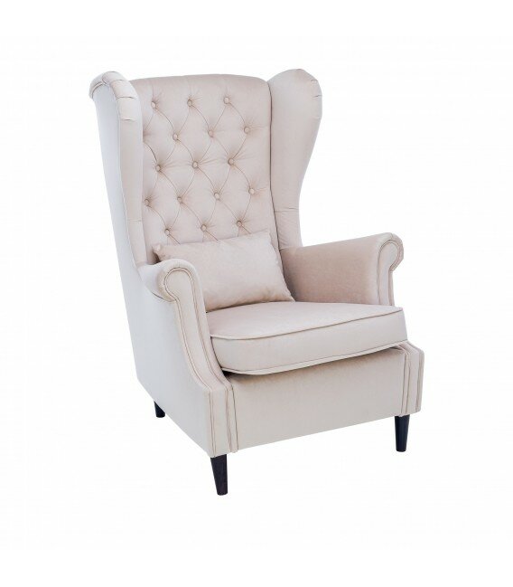 Кресло Leset Винтаж, ткань велюр, v18 бежевый