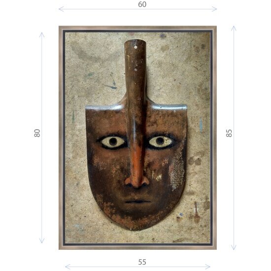 Картина Декор Депо Константина Малютина Лопата 2 Матовый холст в раме 85х60 см