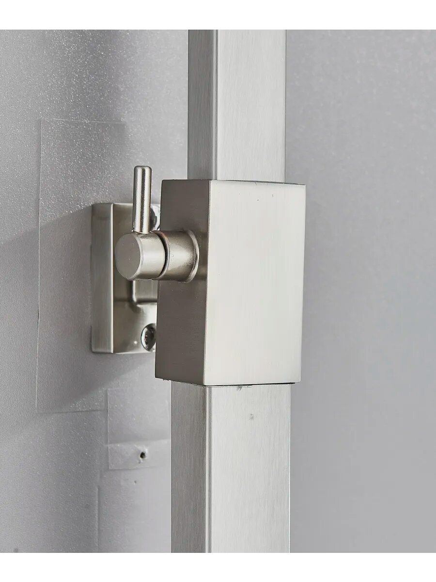 Крепление для штанги из нержавеющей стали SanExpert цвет матовый никель/сатин