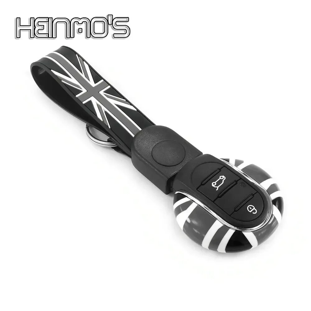 Чехол для автомобильного ключа, брелок для ключей, аксессуары, красный JCW для MINI Cooper Gray Jack