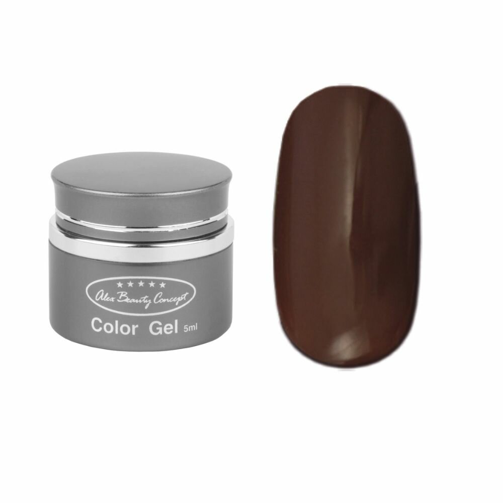 Alex Beauty Concept Цветной эластичный гель для ногтей Neo Teck Color Gel, цвет коричневый 69732, 5 мл