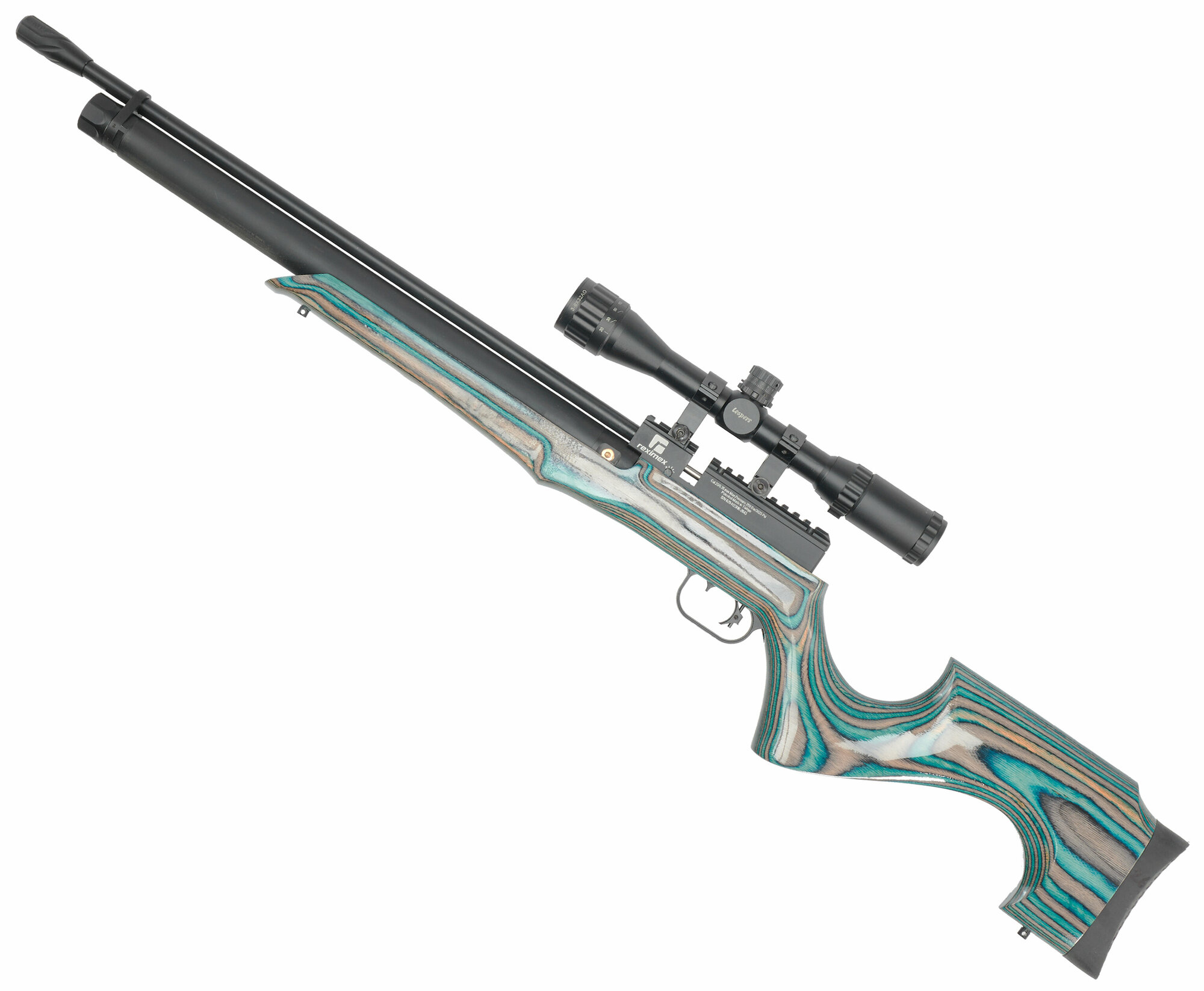 Пневматическая винтовка Reximex Lyra Turquoise Laminated 6.35 мм (3 Дж, ламинат)