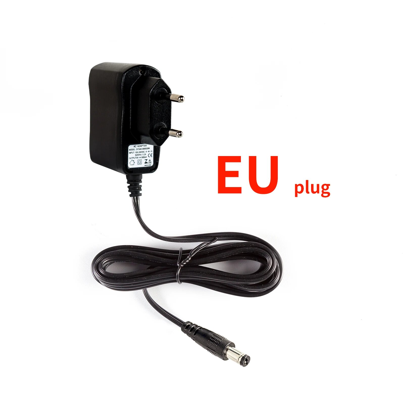 Адаптер питания 9В EU plug для гитарных педалей
