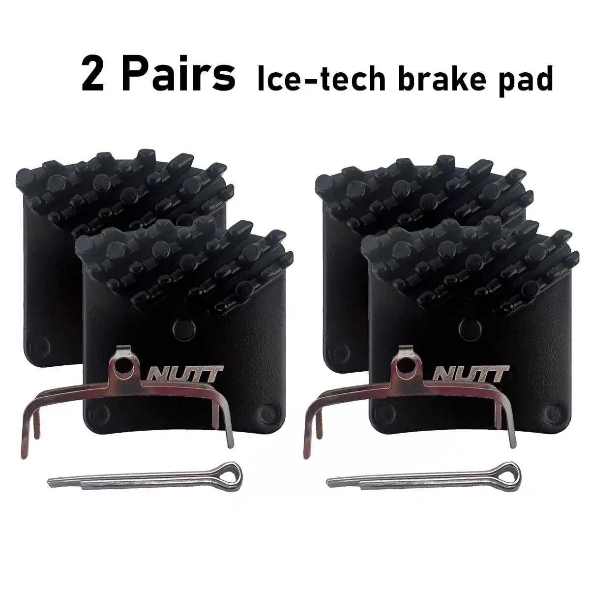 NUTT 4 поршневые тормозные колодки Ice-tech Ceramics Черный, 2 Pairs Ice-tech Pad