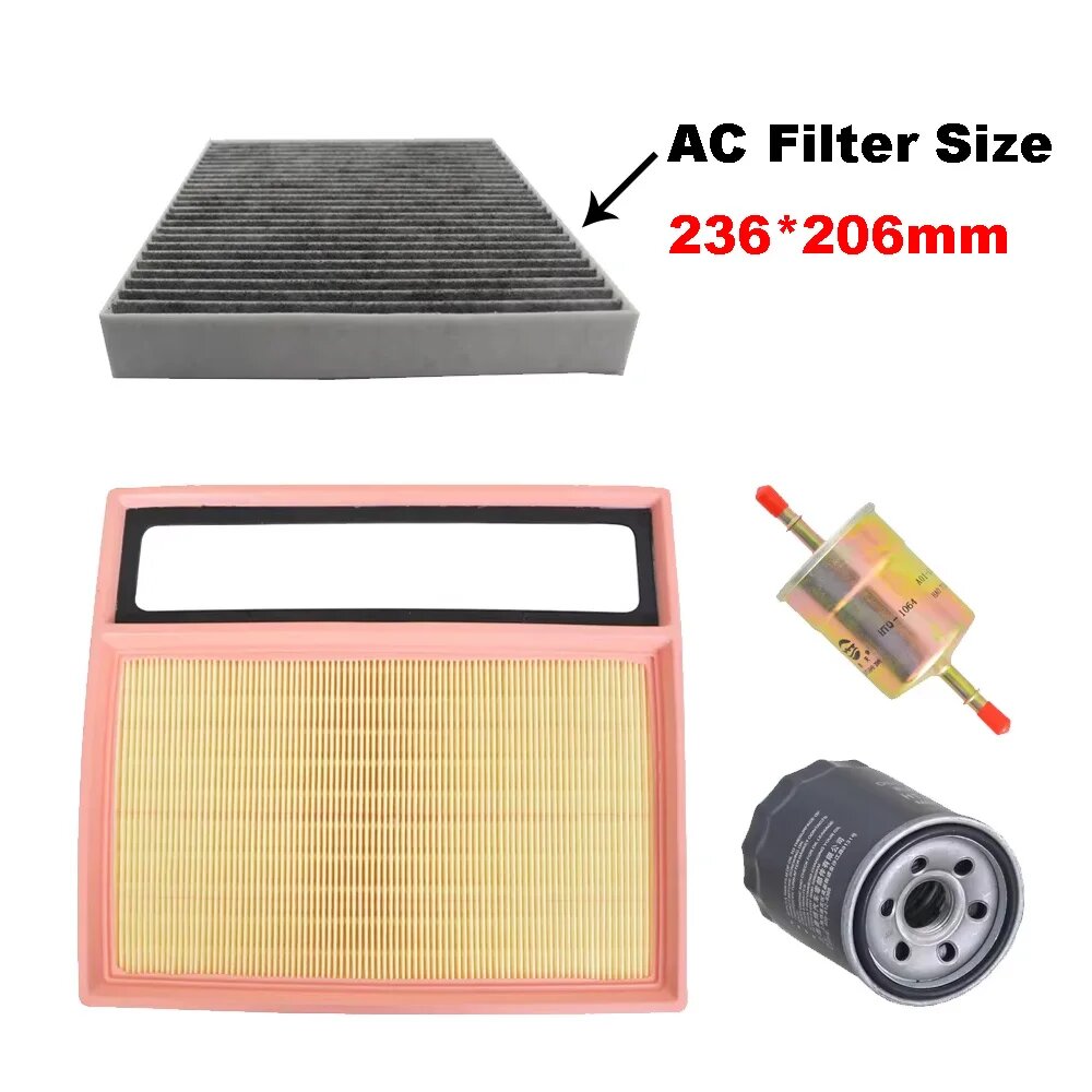 Набор фильтров из 4 шт. для BYD SONG PLUS DM-i Champion 1.5L Hybrid 2023 2024 MAX PRO Engine Cabin A/C Комплект фильтров для свежего воздуха, топлива, газа и масла 4pcs Set A