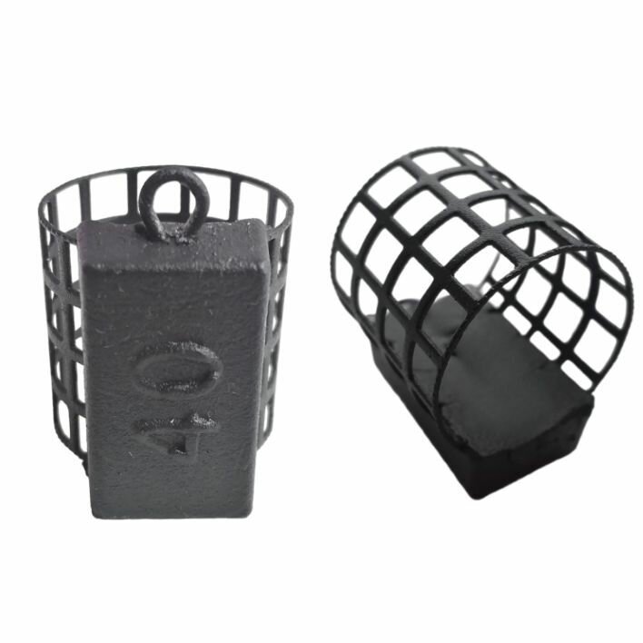 2 Кормушки круглые фидерные наперсток для зимней и летней рыбалки. 40 гр. Черные.