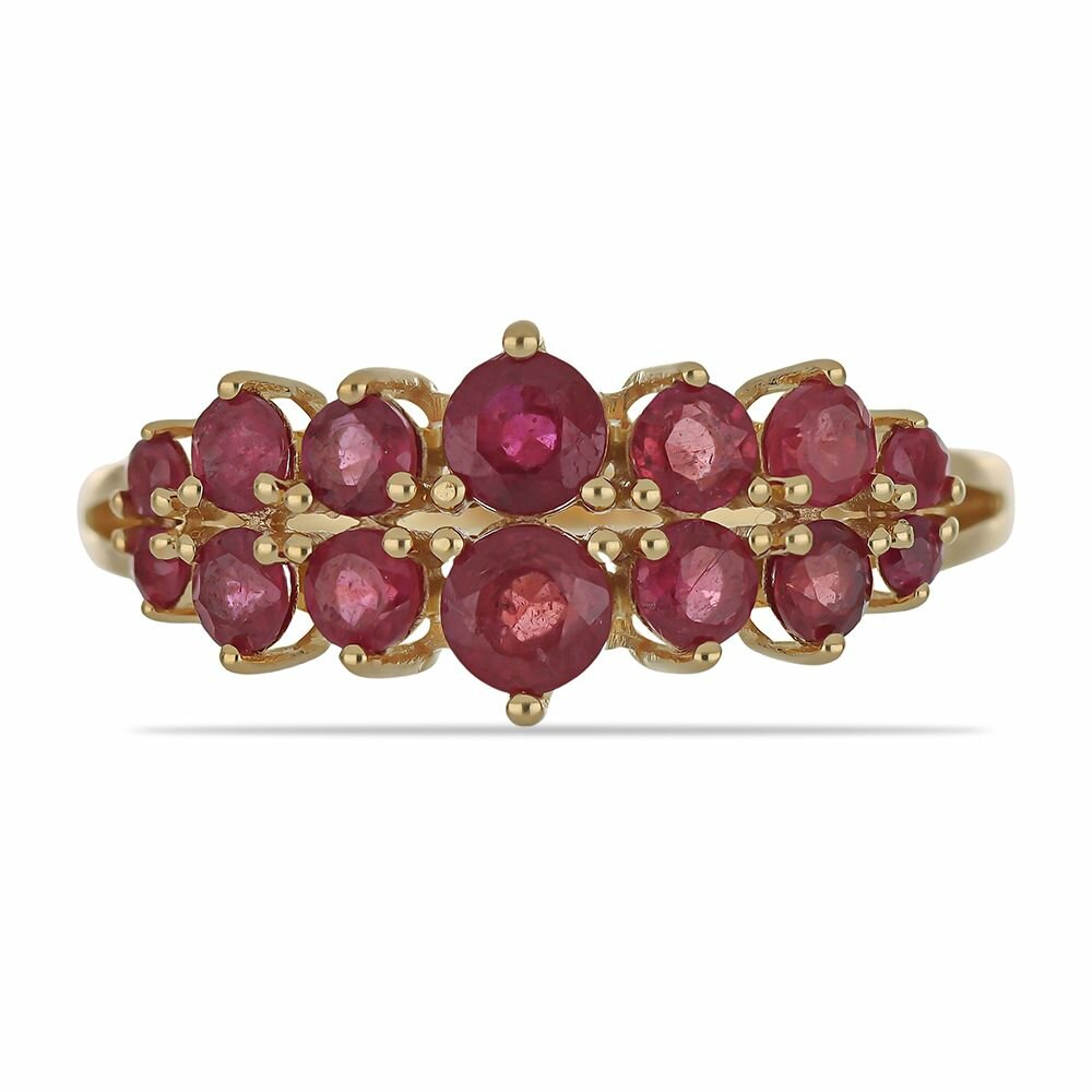 Кольцо дорожка, серебро, 925 проба, рубин