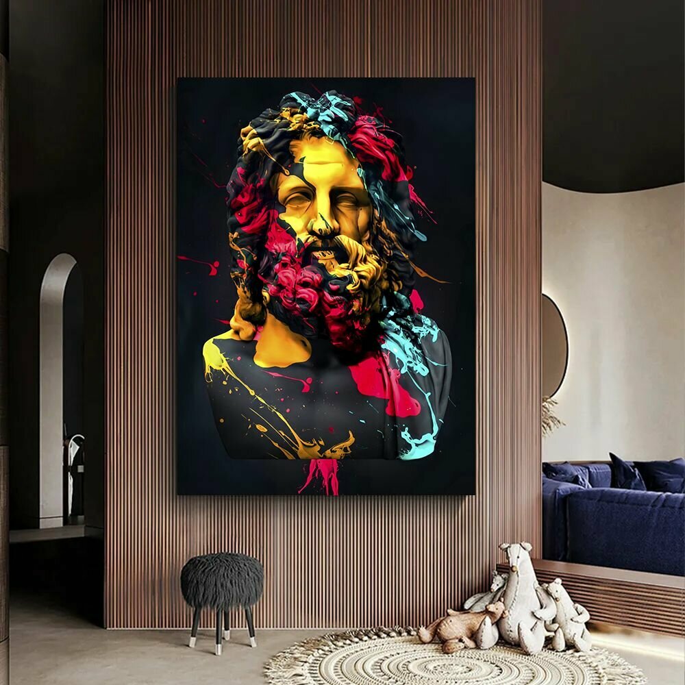 Картина античность, Боги Греции, Микеланджело, 40х60 см.