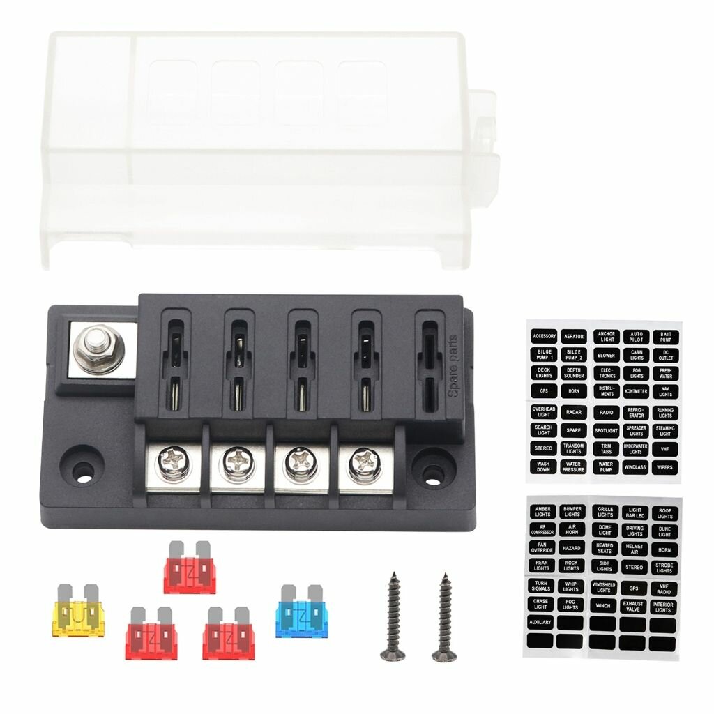 Блок предохранителей на 4 предохранителя