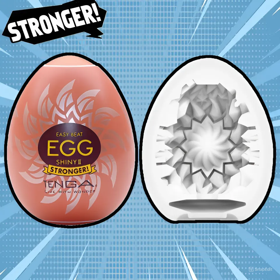 Одноразовый Мастурбатор-яйцо Tenga EGG Shiny II (EGG-H02), белый