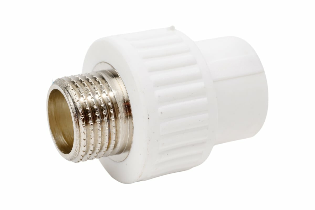 СТМ пласт Комбинированная муфта PP-R с наружной резьбой DN 20x1/2 CPSM2012 для трубопровода