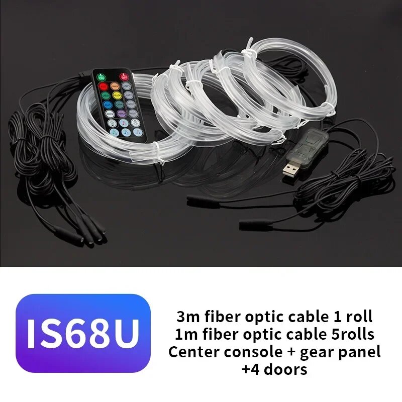 3 м салон автомобиля светодиодная декоративная лампа EL проводка неоновая лента для авто DIY гибкий окружающий свет вечерние атмосферный диод