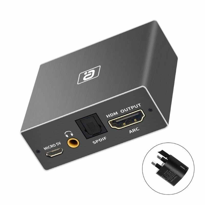 Конвертер HDMI2.0b ARC Audio Extractor HDCP2.2 CEC HD 4K @ 60 Гц HDMI-совместимый разветвитель на оптический TOSLINK SPDIF AUX