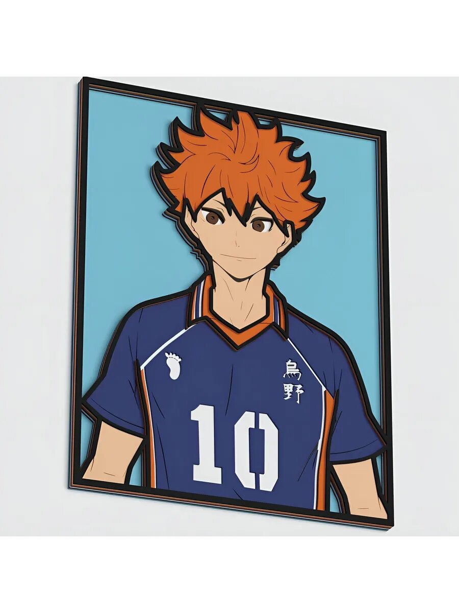 3D Картина по номерам из дерева Шойо Хината, 38x50 см