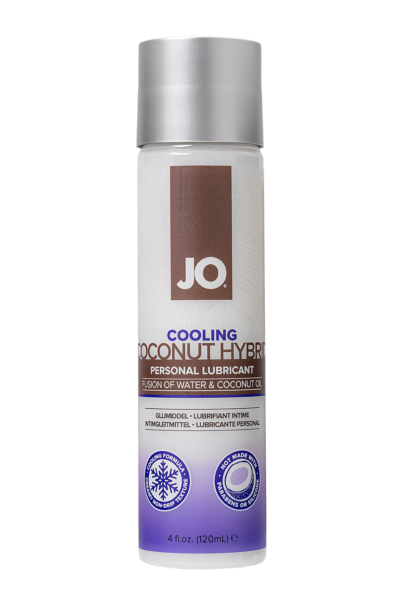 Водно-кокосовый лубрикант с охлаждающим эффектом / JO Lubricant Coco-Hybrid Cooling 4 oz - 120мл.