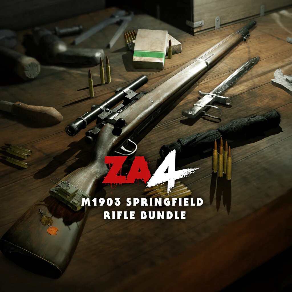 Дополнение Zombie Army 4: M1903 Springfield Rifle Bundle, цифровое издание PlayStation 4, регион Турция / код пополнения баланса