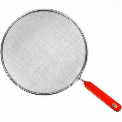 Крышка-клош КНР "Брызгоулавливатель", из нержавеющей стали диаметр 25 см, пластмассовая ручка