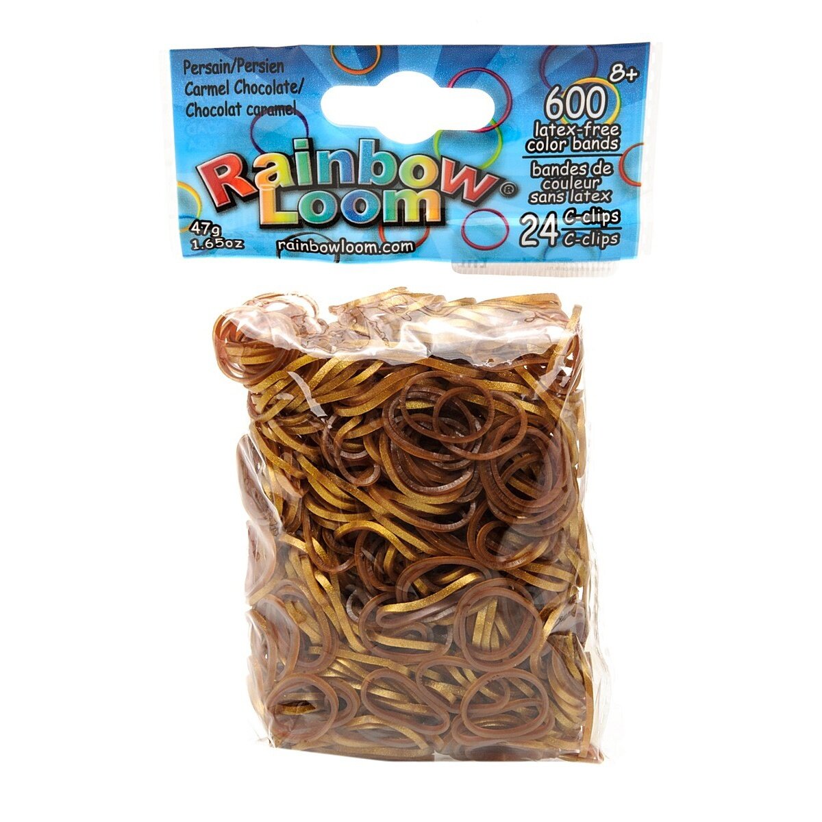 Резинки для плетения браслетов Rainbow Loom Карамельный шоколад, Персидская серия (B0152)