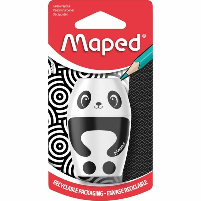Точилка Maped "Shakky", с контейнером, 1 отверстие (48019)