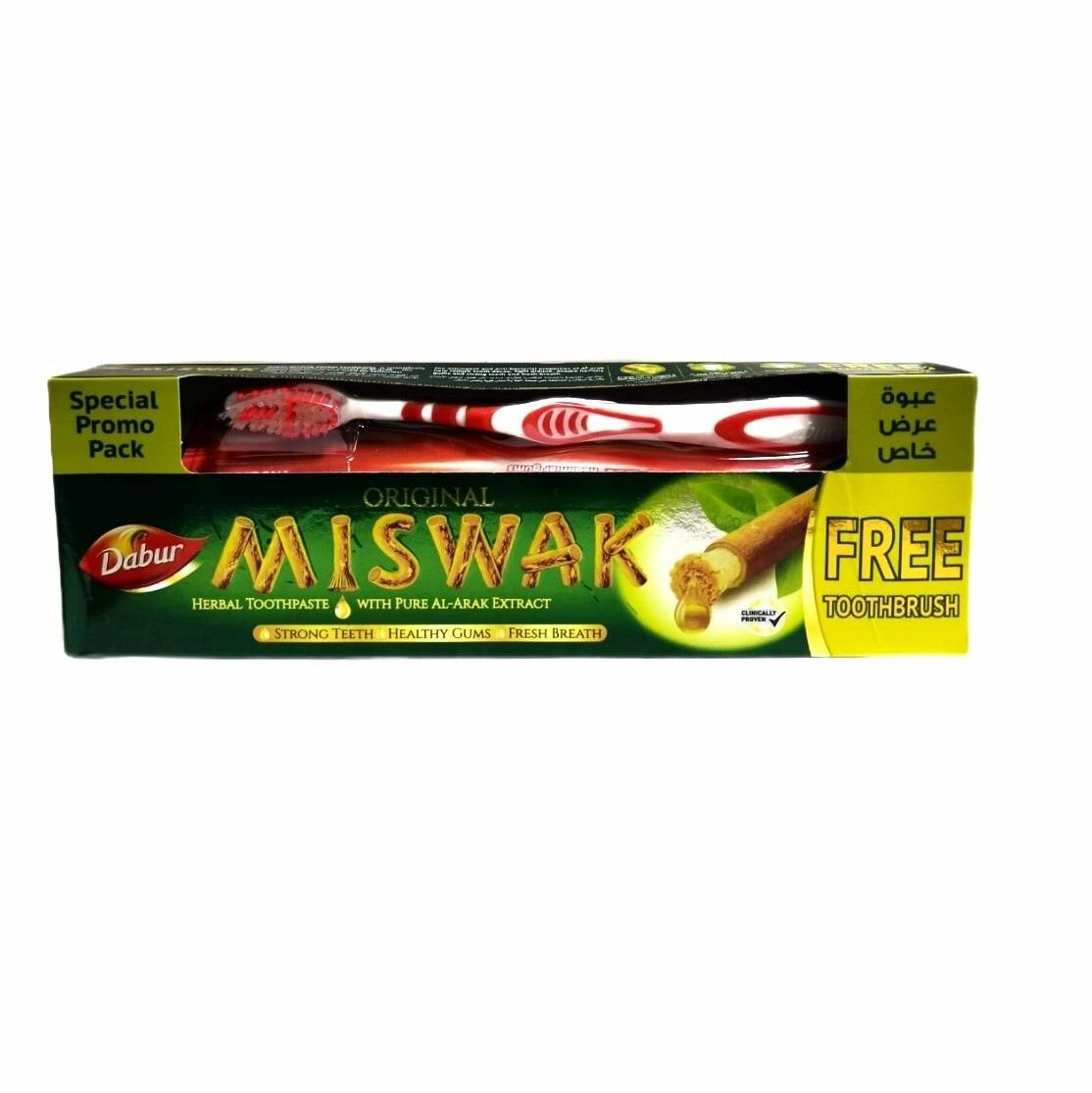 Dabur Зубная паста Мисвак Дабур (зубная щетка в подарок)Toothpaste MISWAK, 190 г.