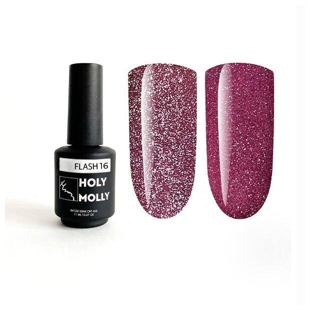 Гель-лак Holy Molly FLASH №16 светоотражающий 11 мл