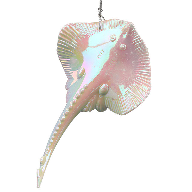 Елочная игрушка Скат Mer de Nacre 13 см, белый, подвеска, Koopman, CAA812430-3