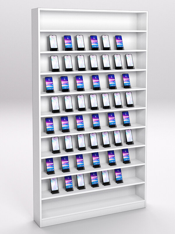 Стеллаж "сота" №1 для телефонов, Белый. Производитель товара - компания Westcom.