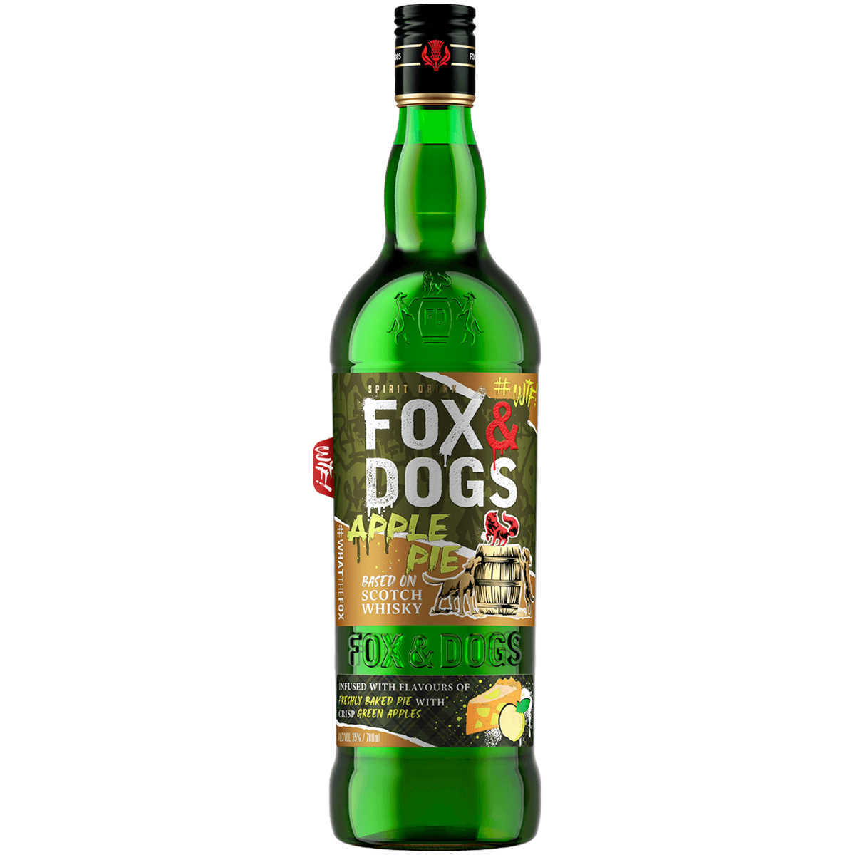 Настойка "Fox & Dogs Apple Pie", на основе виски, 0,7 л, 35%