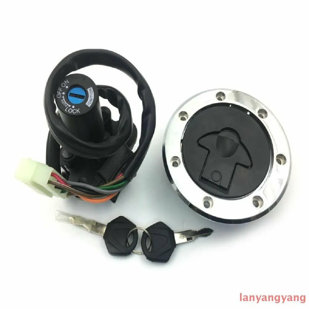 KNOW EASY-Выключатель зажигания двигателя Крышка крышки топливного бака с ключами, для Kawasaki ZZR400 ZZR600 ZX-6R ZX-7R ZXR400 ZX-9R ZXR750 NINJA 250 Мотошины 135/R1