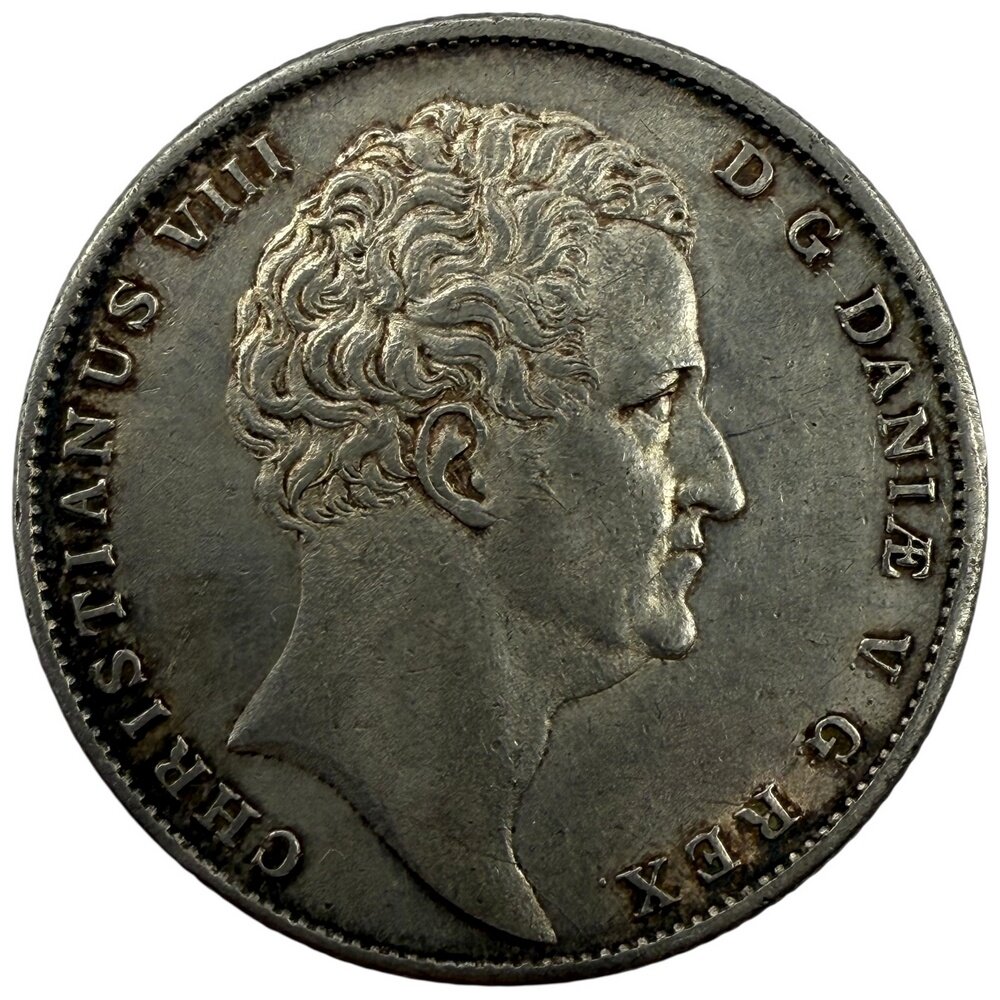 Дания 1 специдалер 1847 г. (Кристиан VIII) (Тип 2)