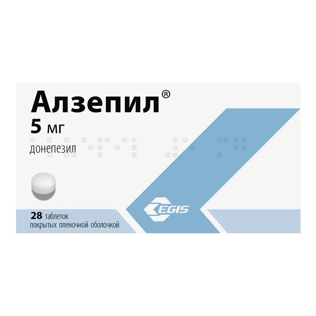 Алзепил таблетки покрыт. плен. об. 5 мг 28 шт.
