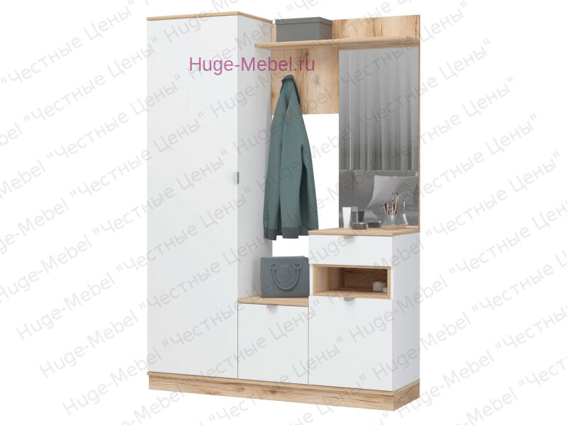 Прихожая "Юкки" ПР-1400 Huge Mebel . Ширина 1400 Высота 2000. Прихожие