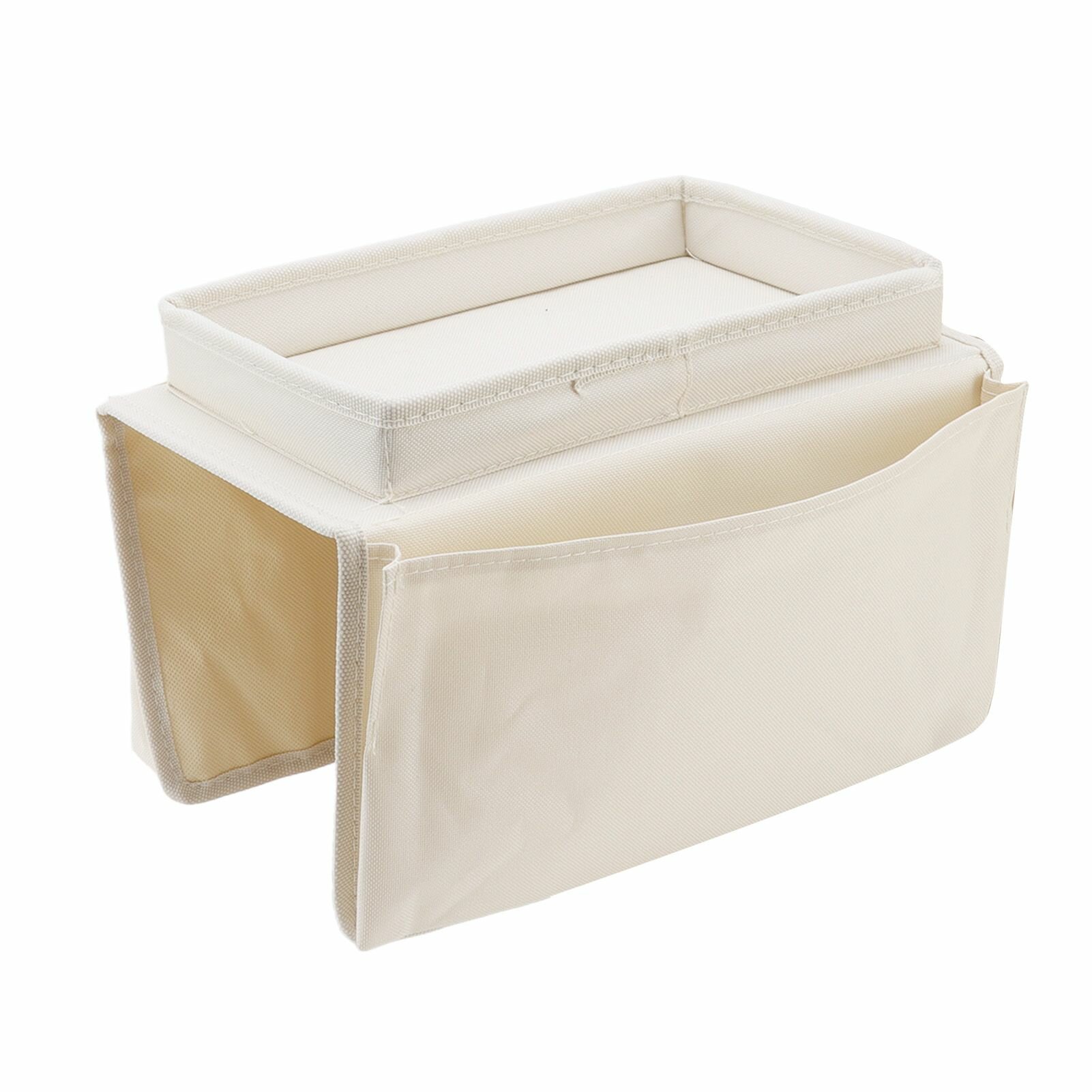 Поднос для дивана, складной держатель для хранения, стол, ткань Оксфорд 600D, боковые карманы для дивана, бежевый