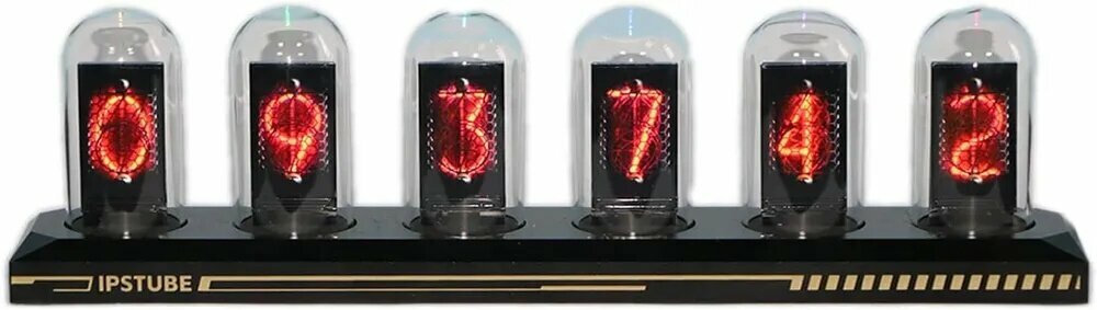 Цифровой IPS Цветной Экран Quasi Nixie Tube Clock Настольный творческий будильник таймер