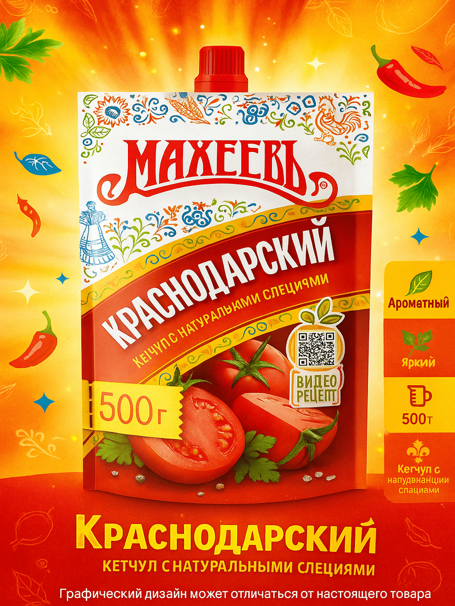 Кетчуп махеевъ Краснодарский, 500г