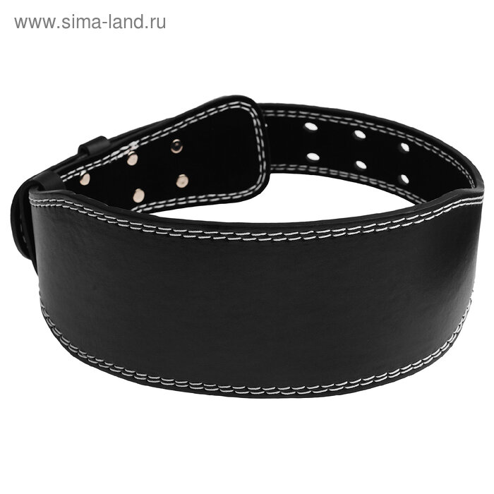Пояс для тяжелой атлетики 120 см, искусственная кожа, цвет черный 3575048