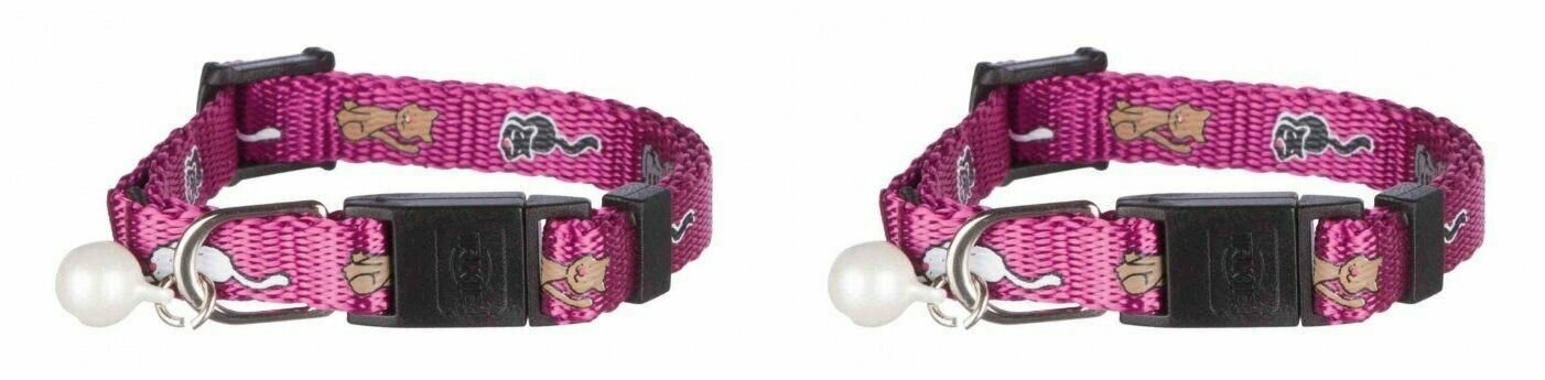 TRIXIE Ошейник для котят с рисунком, нейлон, 2 шт